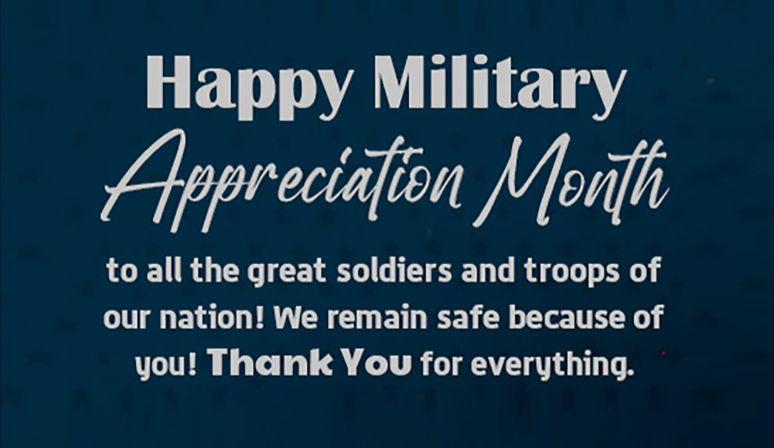 Celebrating Military Appreciation Month