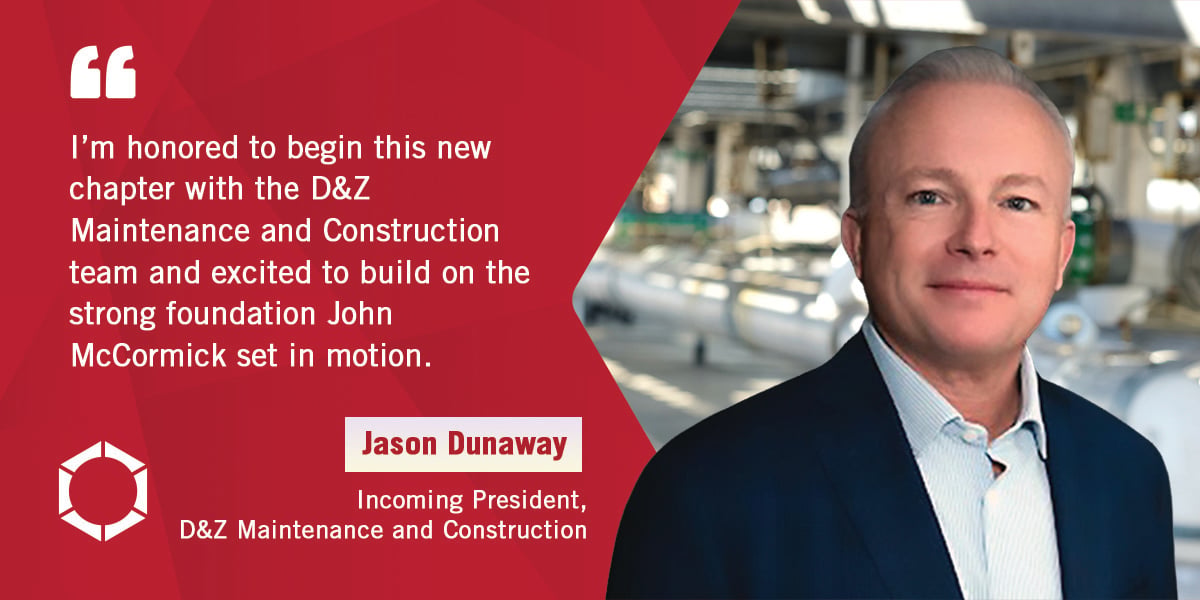 Jason Dunaway Promoted to President, Day & Zimmermann Maintenance and ...